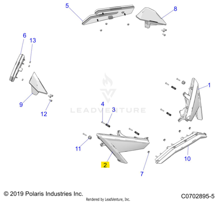 Polaris OEM RH LED Headlight Assembly – Young Powersports